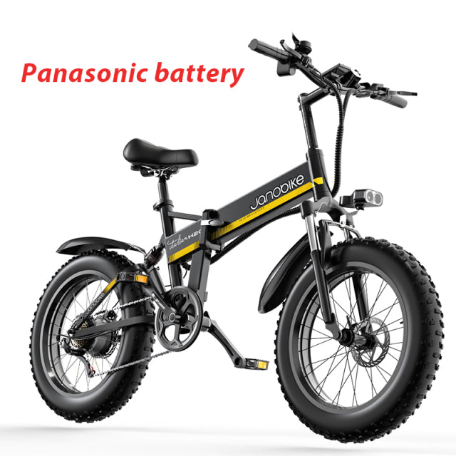 Janobike H20 Electric Bicycle 48V 1000W Motor Panasonic Battery E Bike ...