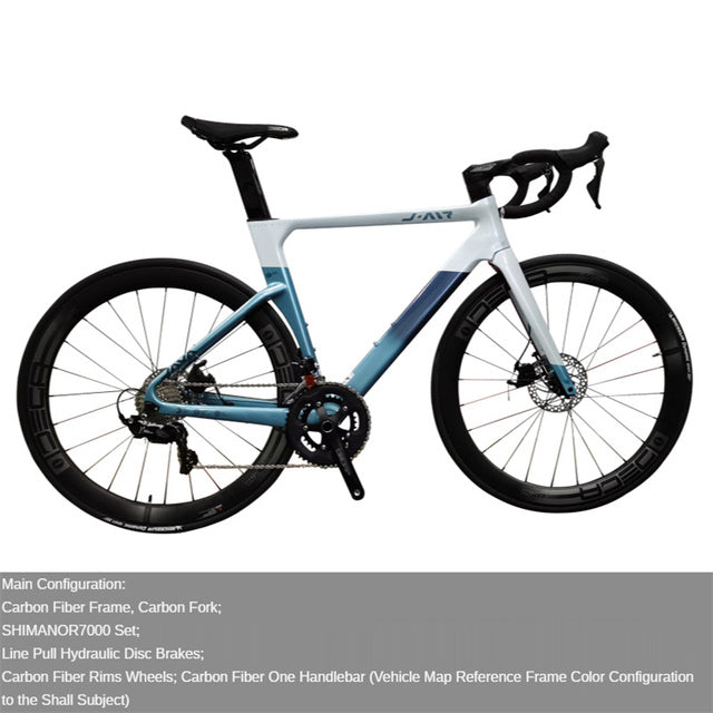 Java Disc Brake Bike Bicycles Carbon Fiber Road Bike 22 Speed Bend Han ...